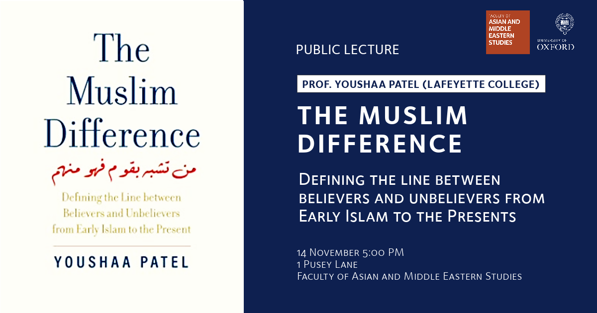 The Muslim Difference (Youshaa Patel) | Faculty of Asian and Middle ...